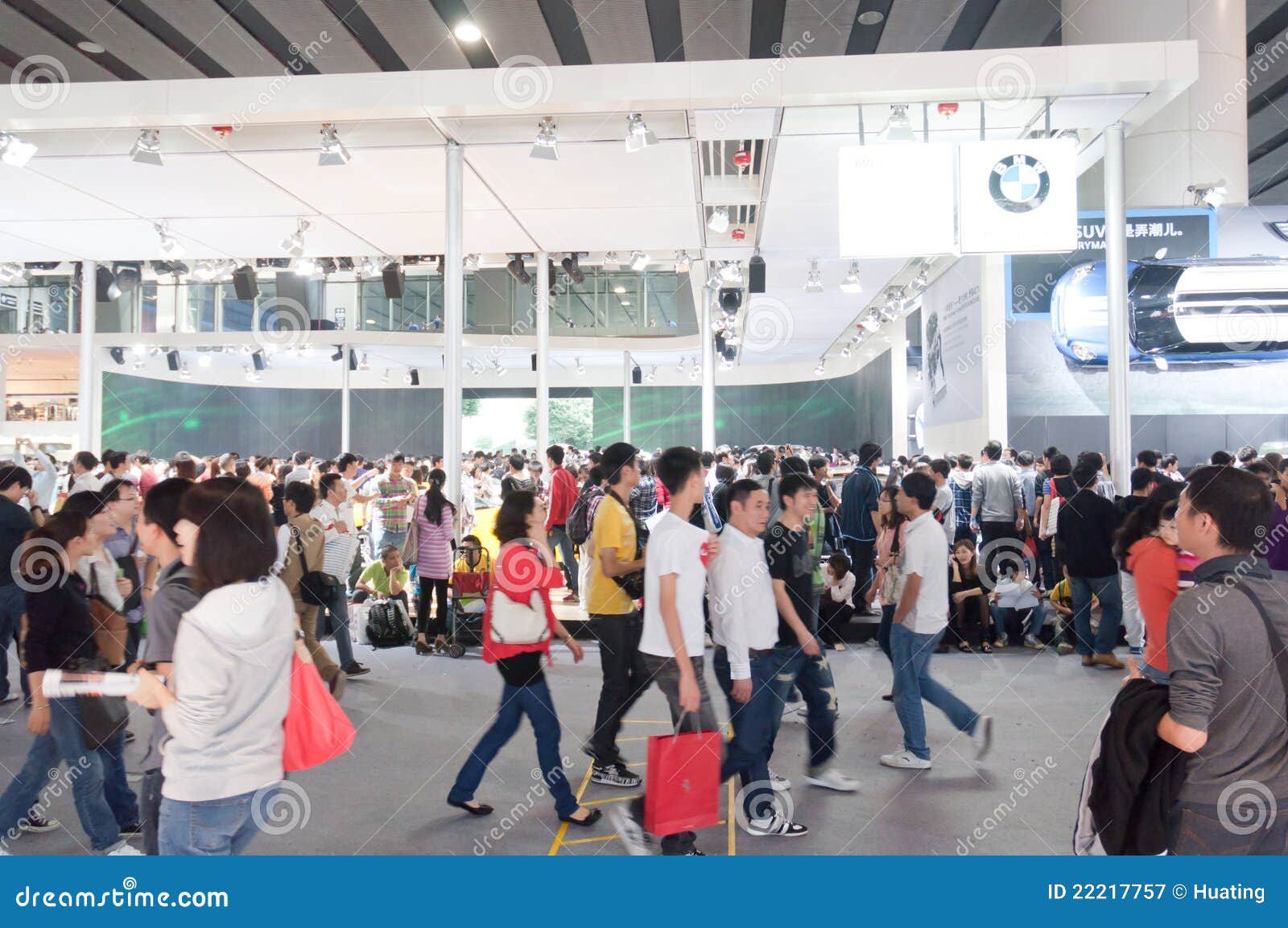 Crowd Visitor at Bmw Presenter Booth Editorial Photography - Image of ...