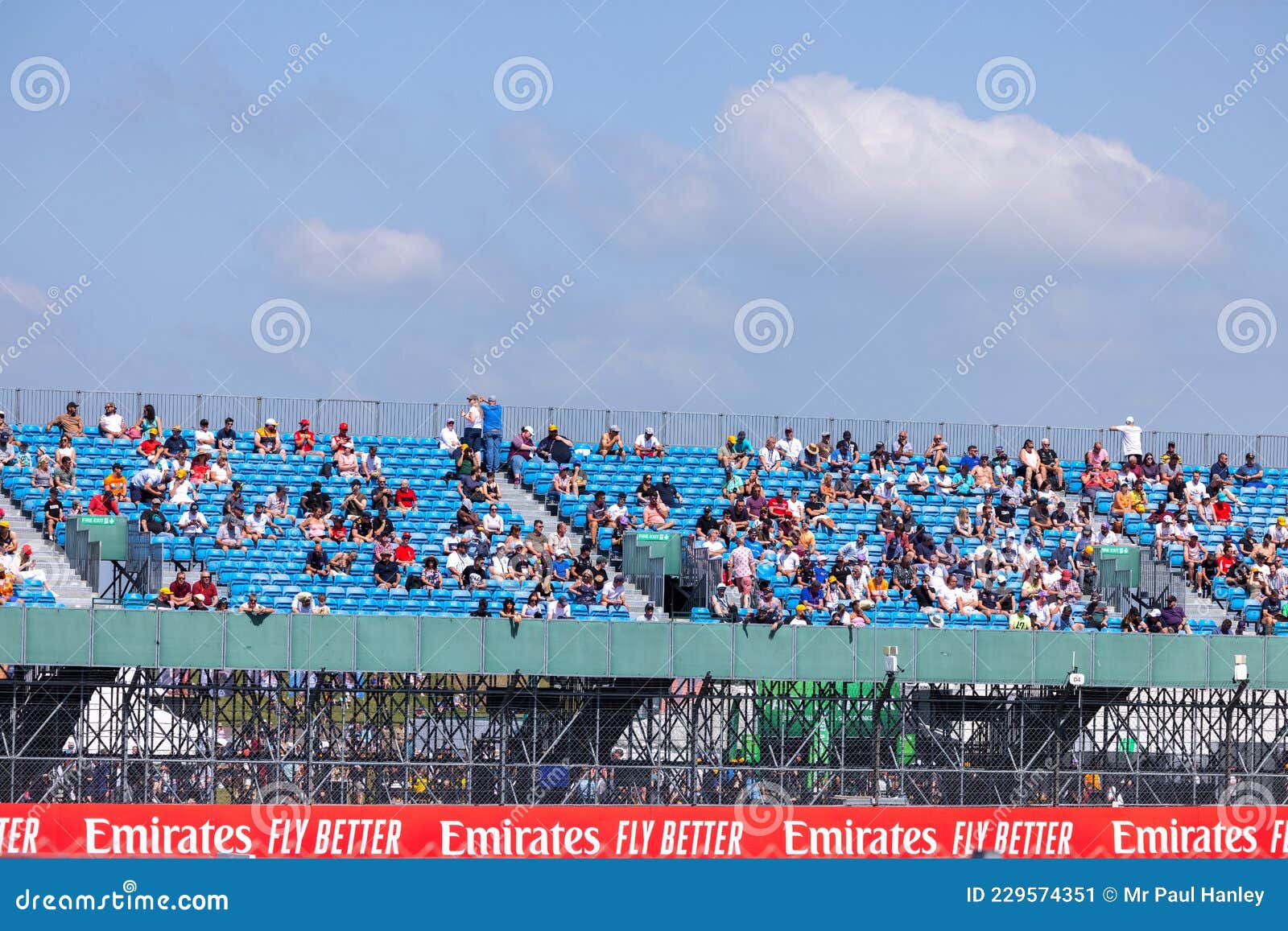 The Crowd Watch the Racing at the 2021 British Grand Prix Editorial ...
