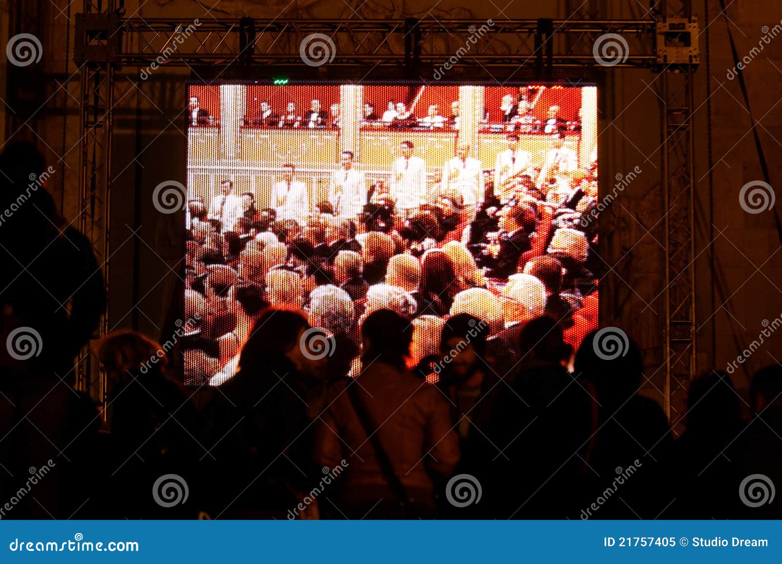 Crowd watching the event editorial image. Image of public - 21757405