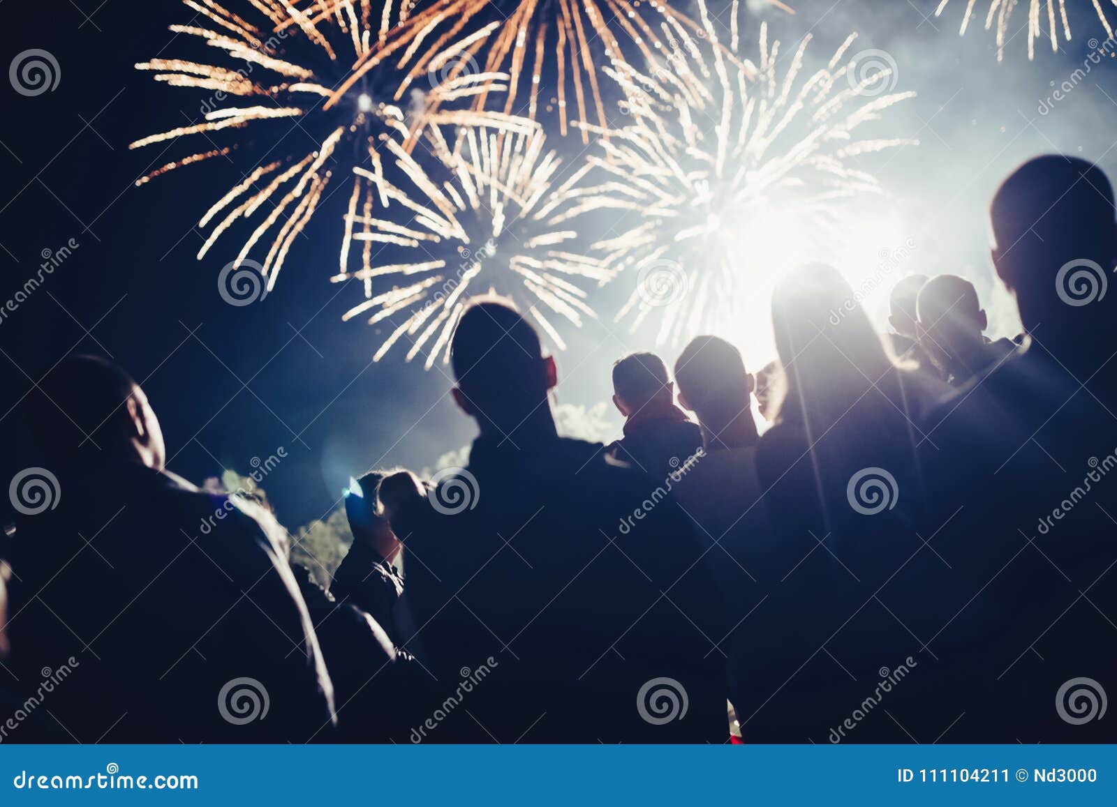 Crowd watching fireworks editorial photo. Image of celebrate - 111104211