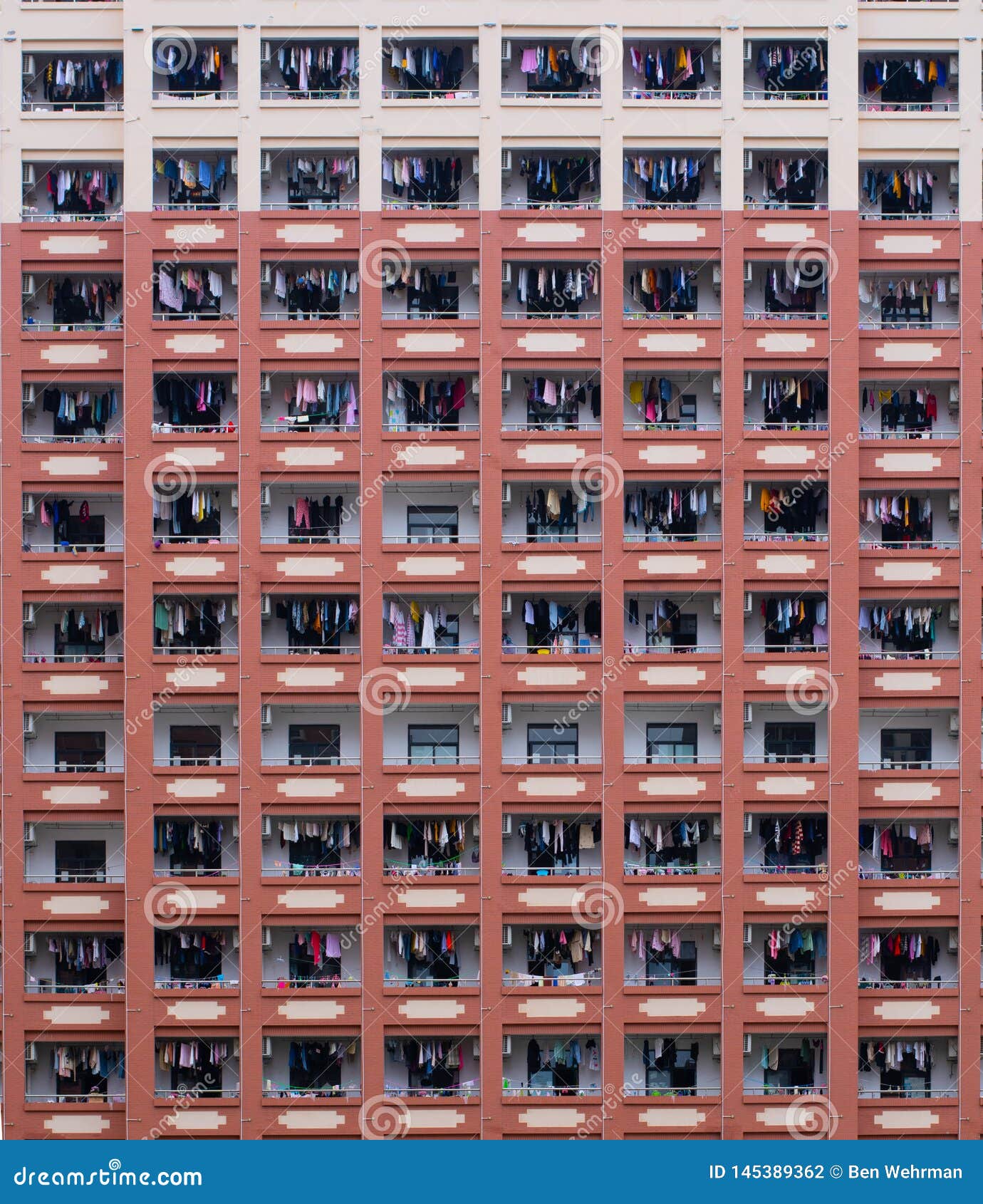 Crowded apartment building stock photo. Image of modern - 145389362