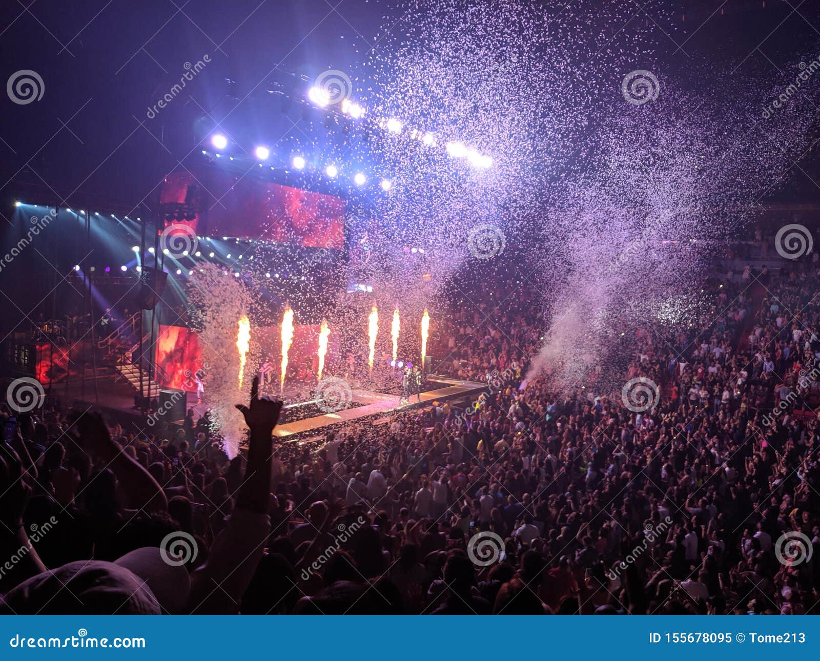 A Crowded Arena and Concert Scene Editorial Image - Image of concert ...