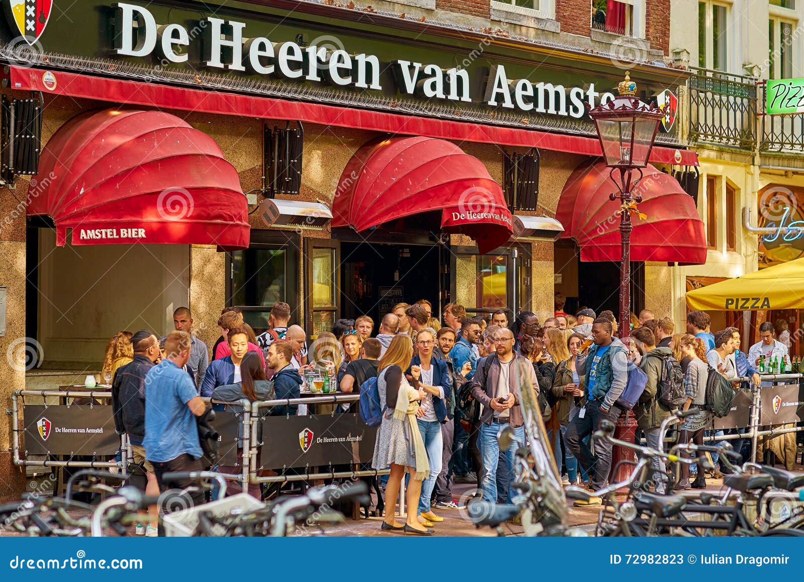Crowded Bar in Amsterdam editorial stock photo. Image of amsterdam ...