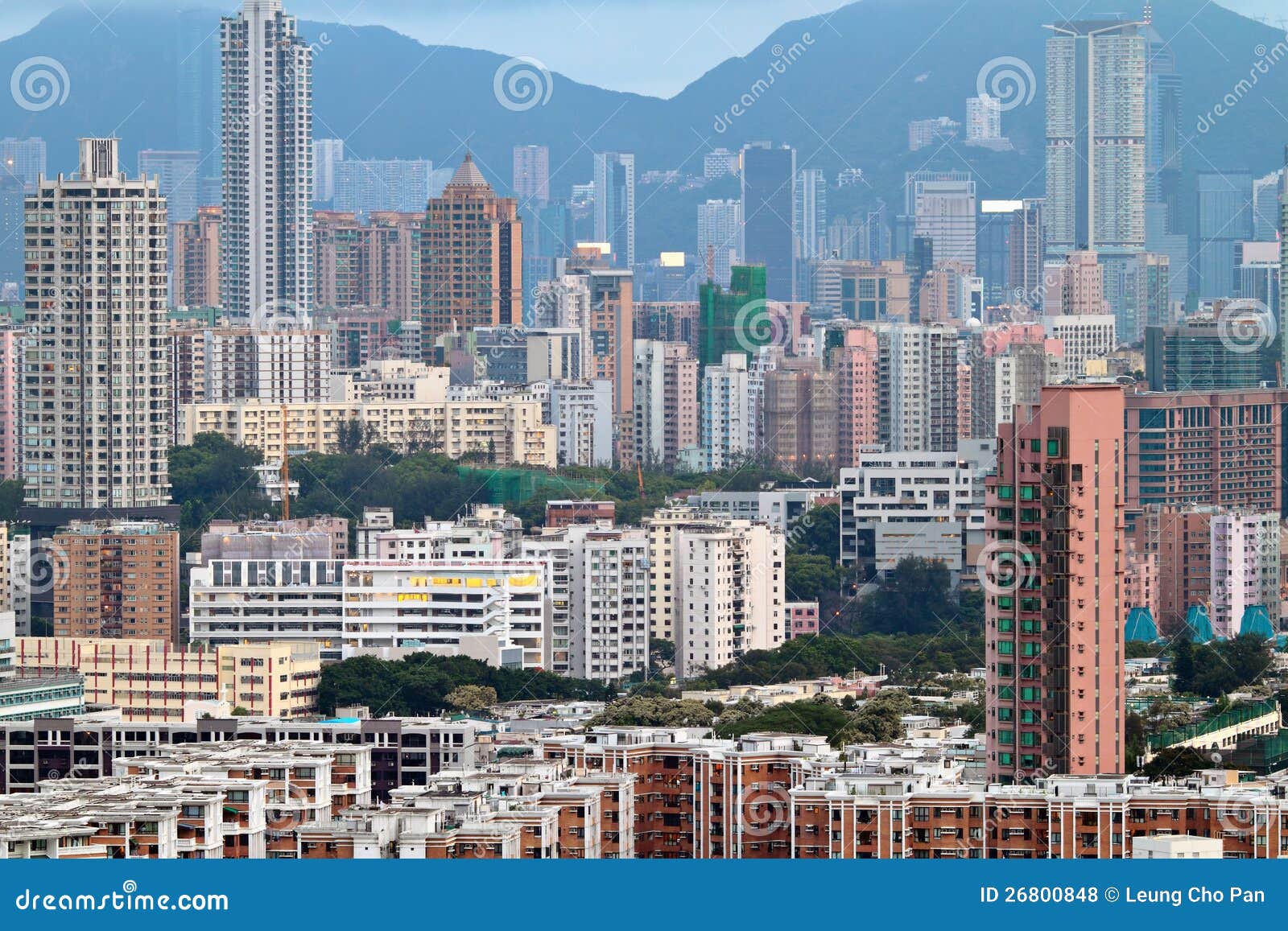 Crowded building stock photo. Image of kong, east, office - 26800848