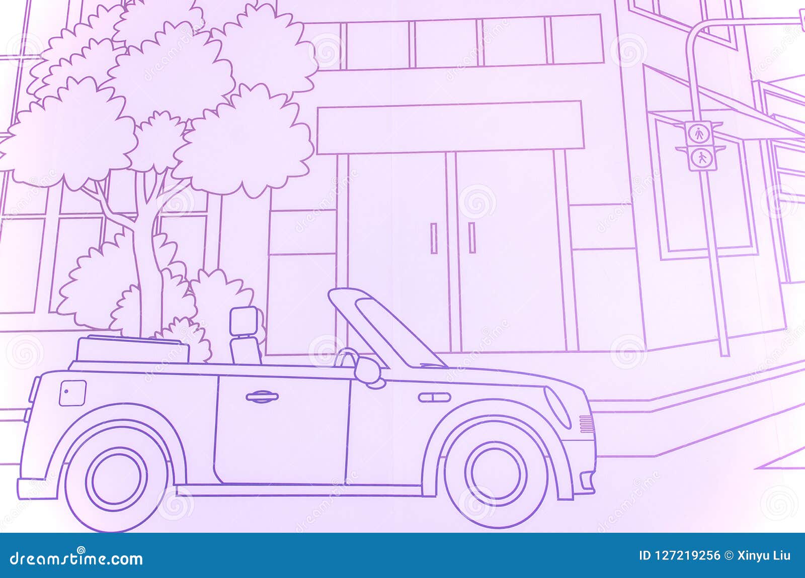 Crowded city stock illustration. Illustration of wheel - 127219256