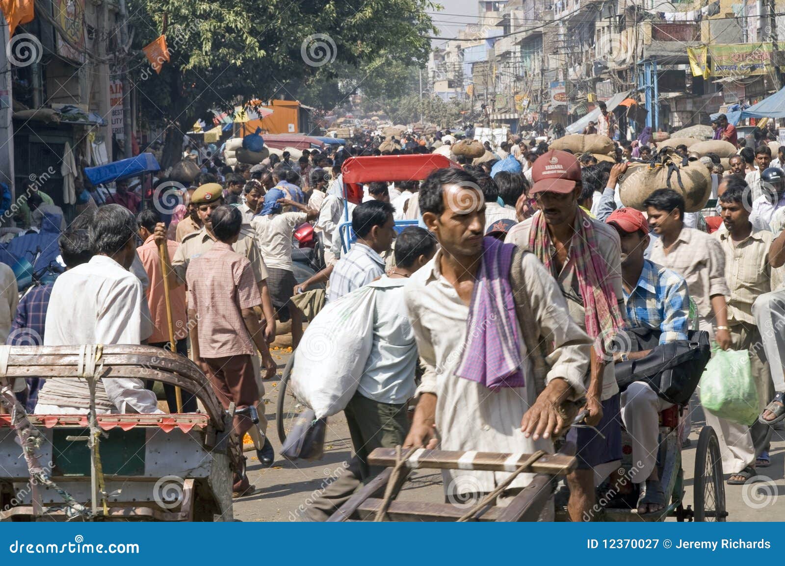 Crowded Street - Old Delhi - India Editorial Photography - Image: 12370027
