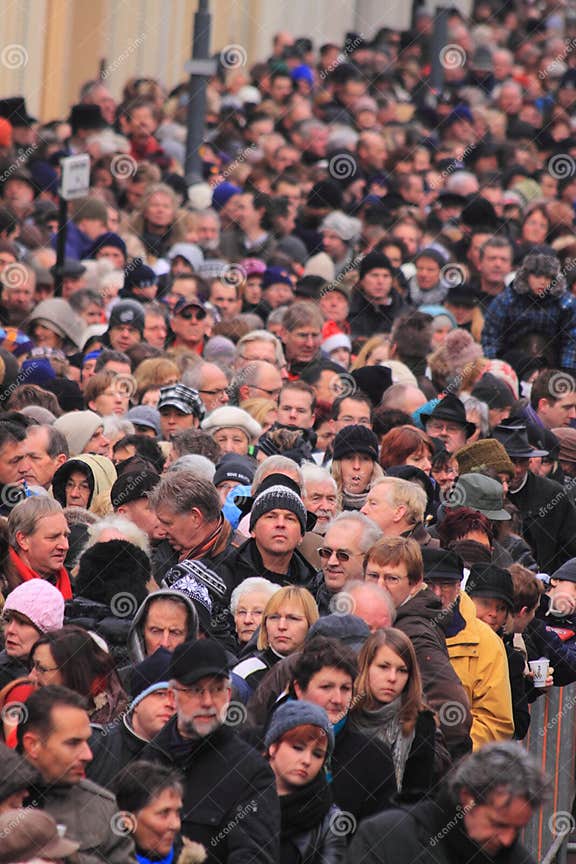 Crowded People Street Scene Stock Image - Image of crowd, dutch: 17488593