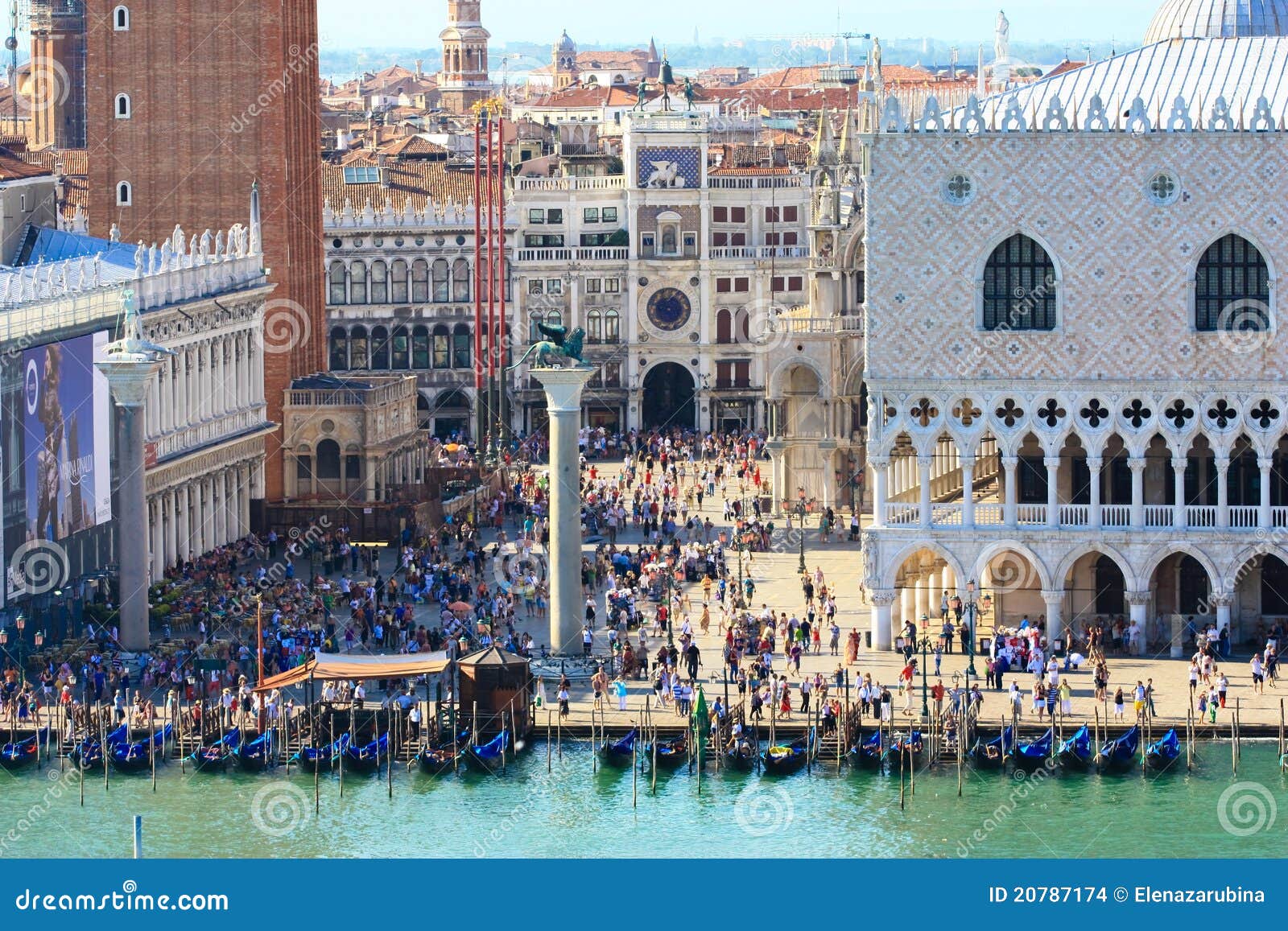 Crowded San Mark s square stock photo. Image of sightseeing - 20787174