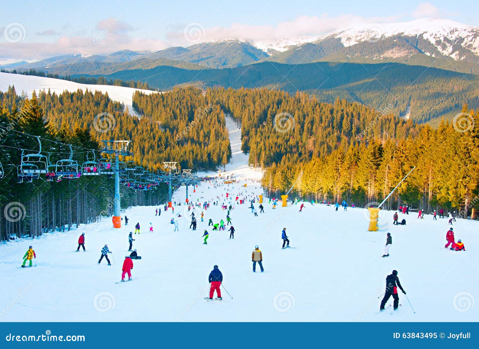 Crowded Ski resort editorial image. Image of lifestyle - 63843495