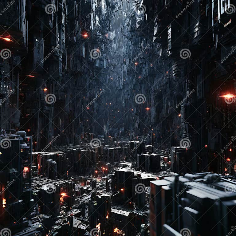 Crowded Space Space Filled with a Dense Concentration of Objet Stock ...