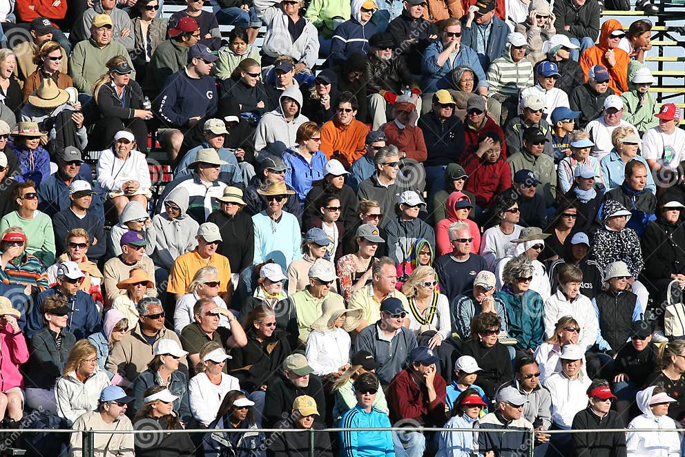 Crowded Tennis Stadium. editorial photo. Image of crowded - 6360861