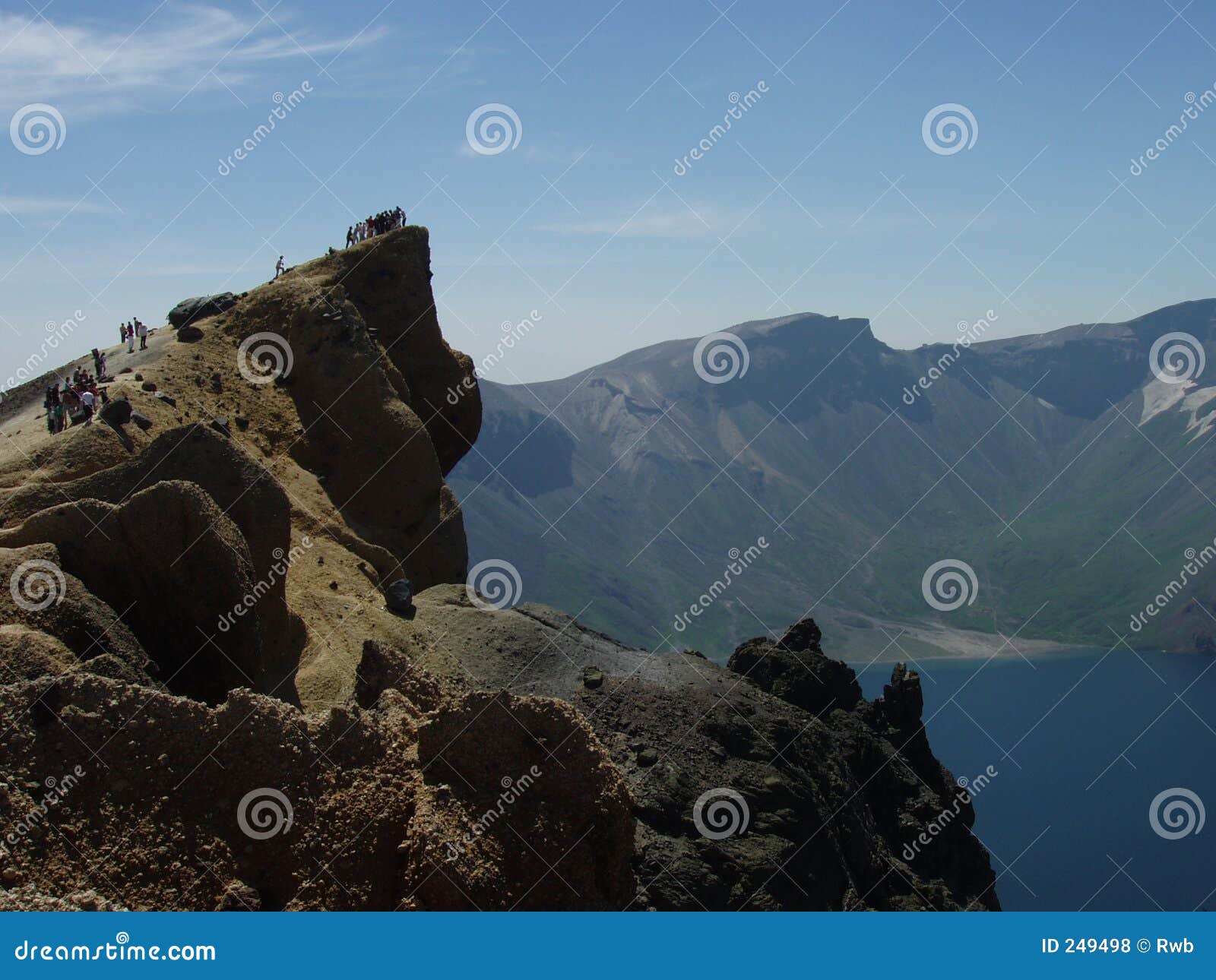 Crowded at the Top stock photo. Image of scale, apex, lake - 249498