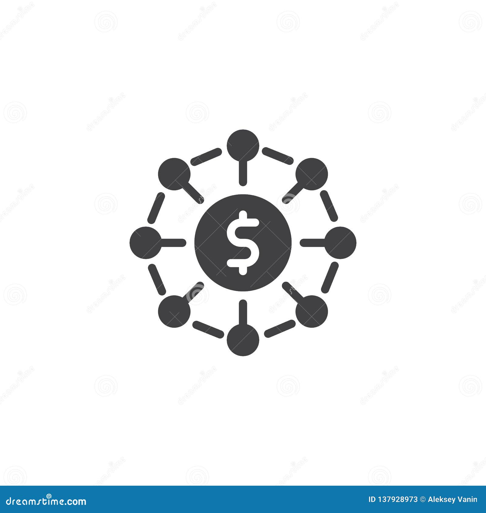 Crowdfunding vector icon stock vector. Illustration of financial - 137928973