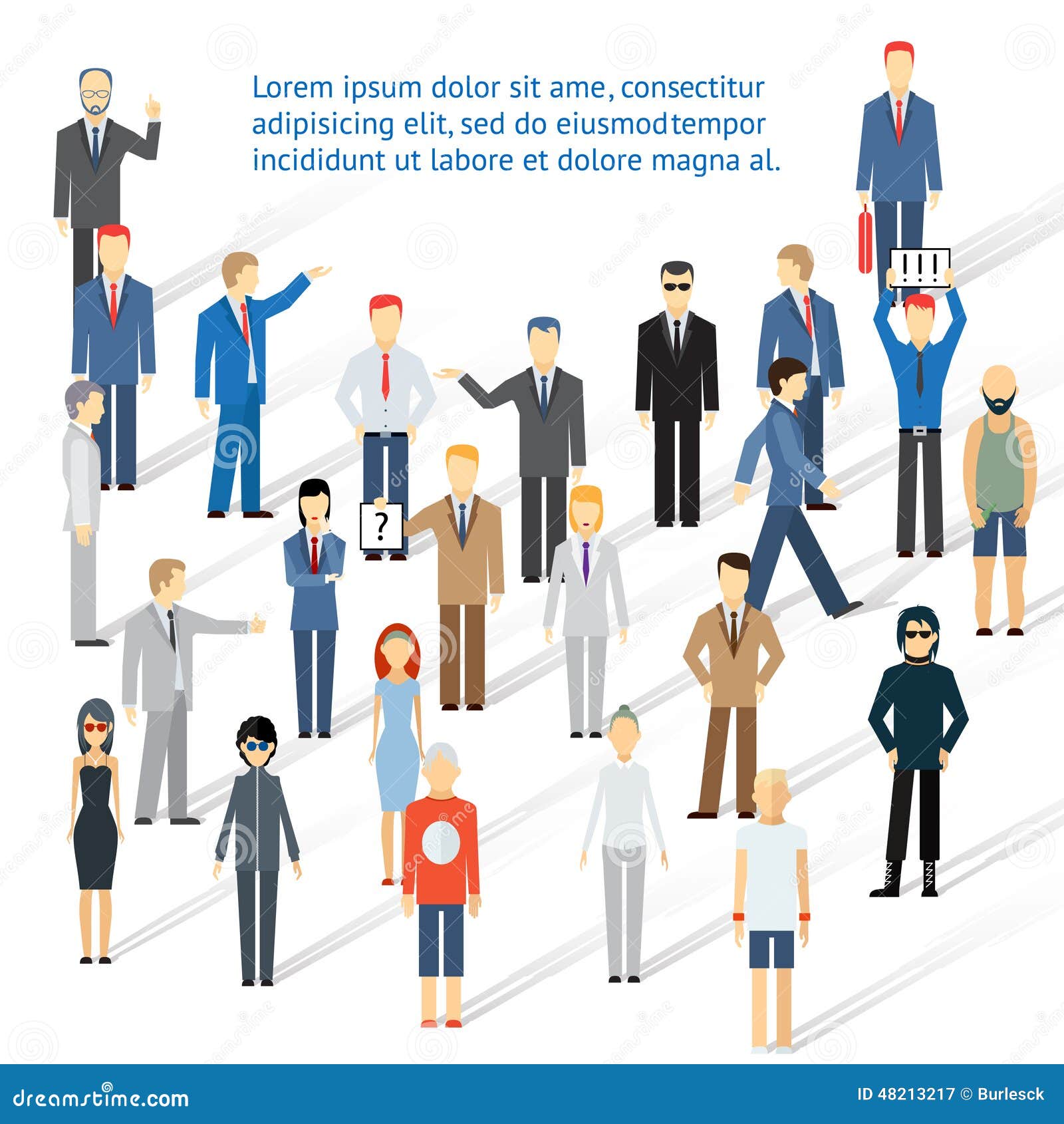 Crowding group of people stock vector. Illustration of audience - 48213217