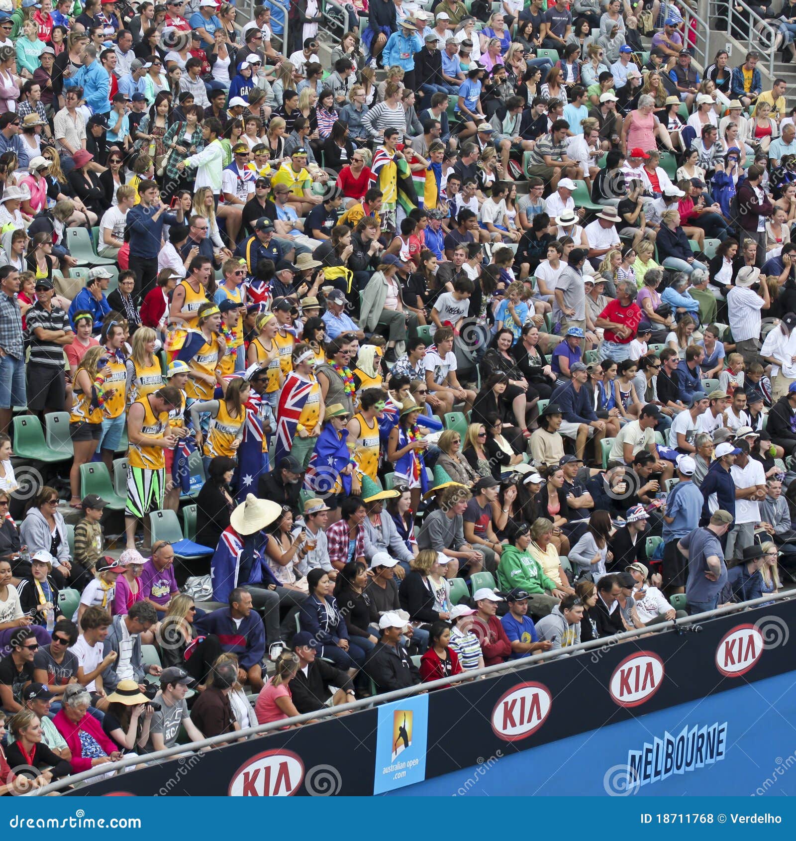 Crowds at 2011 Australian Open Editorial Stock Photo - Image of ...