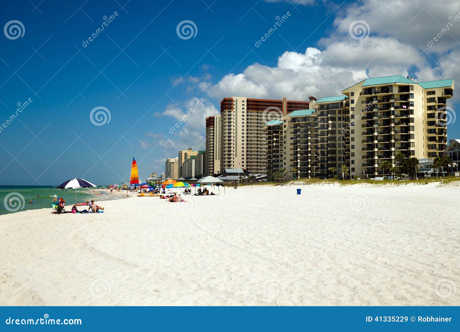 Panama Beach, A Rich Blue Of The Sky And Water Royalty-Free Stock ...