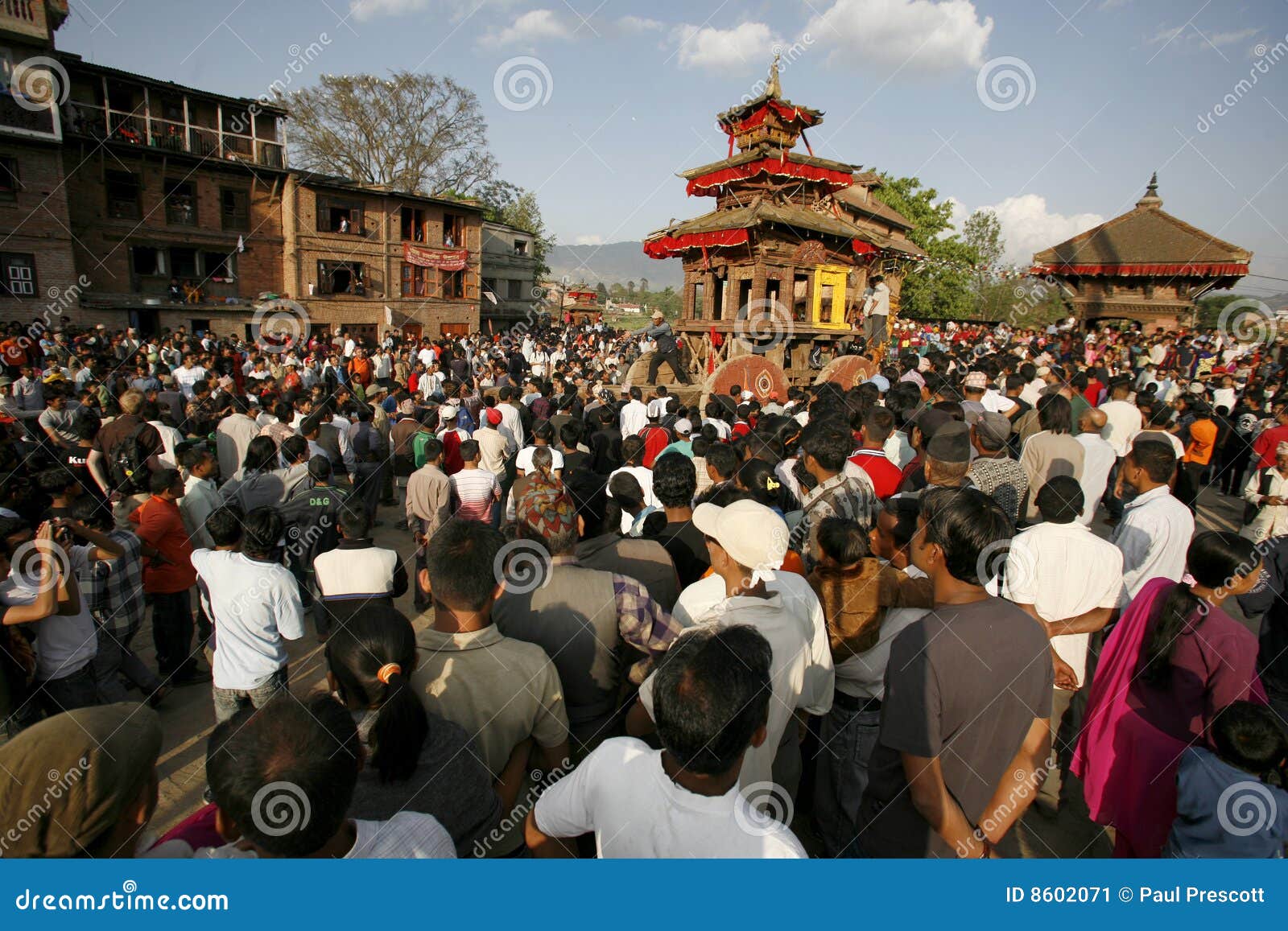 Crowds in nepal editorial photo. Image of religious, city - 8602071