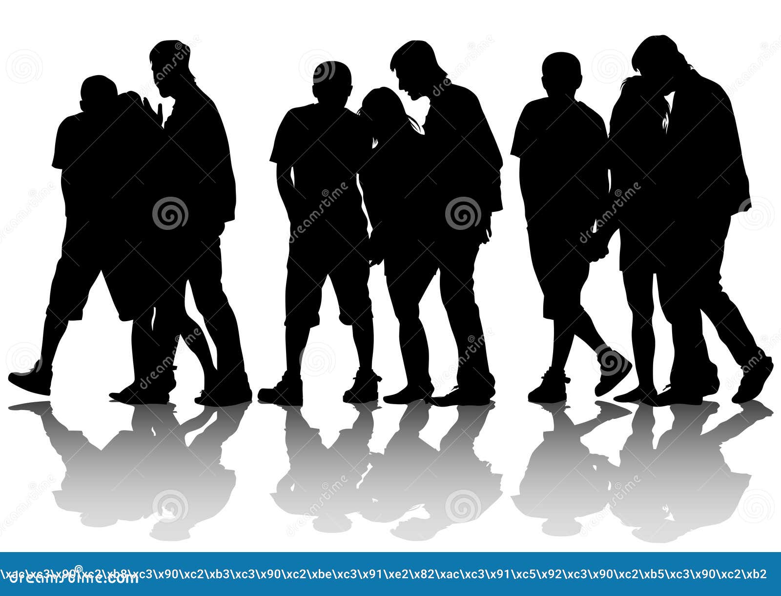 Crowds People Silhouette Royalty Free Stock Image - Image: 24791446