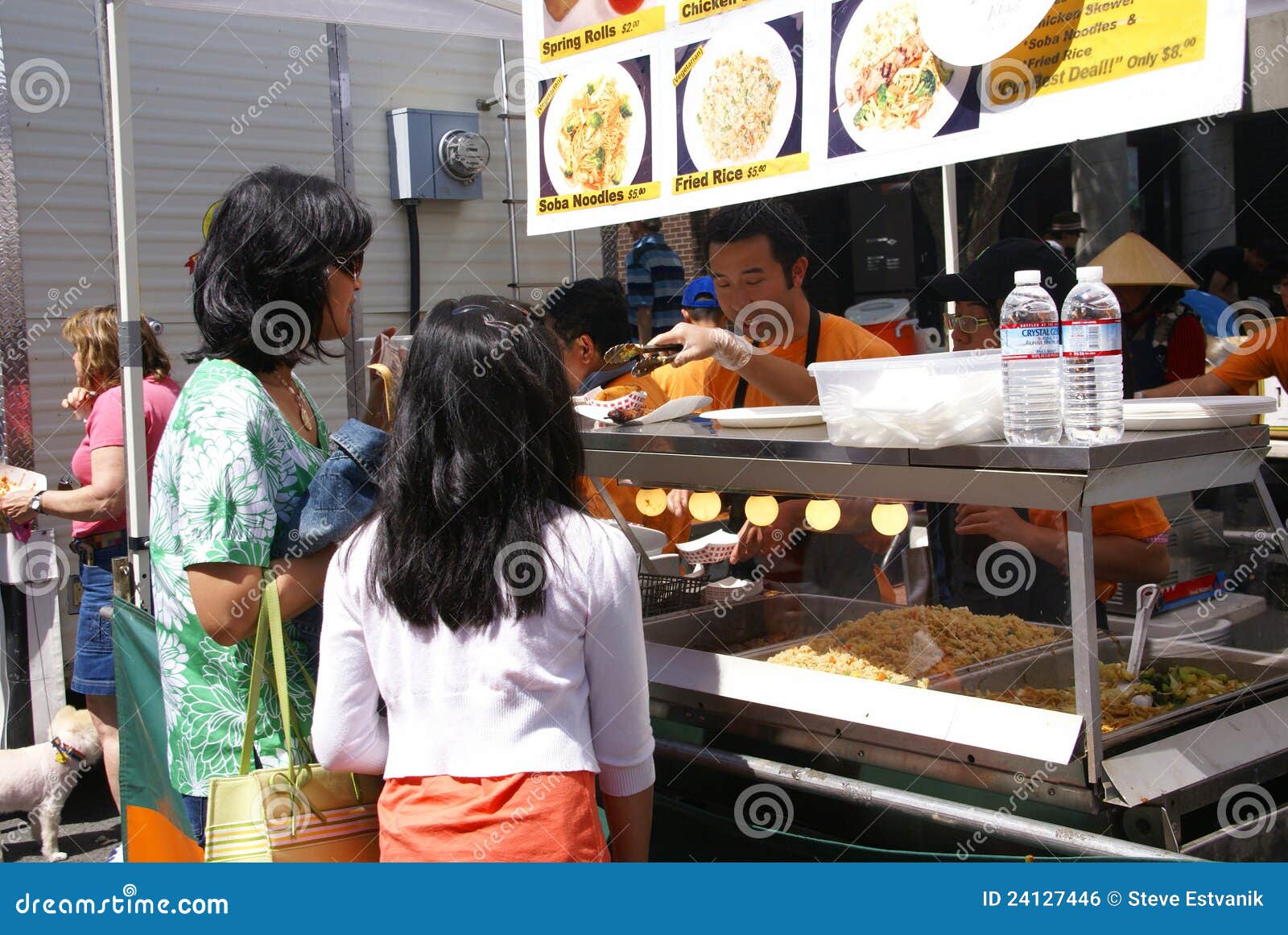 Crowds sample the food editorial photo. Image of ethnic - 24127446