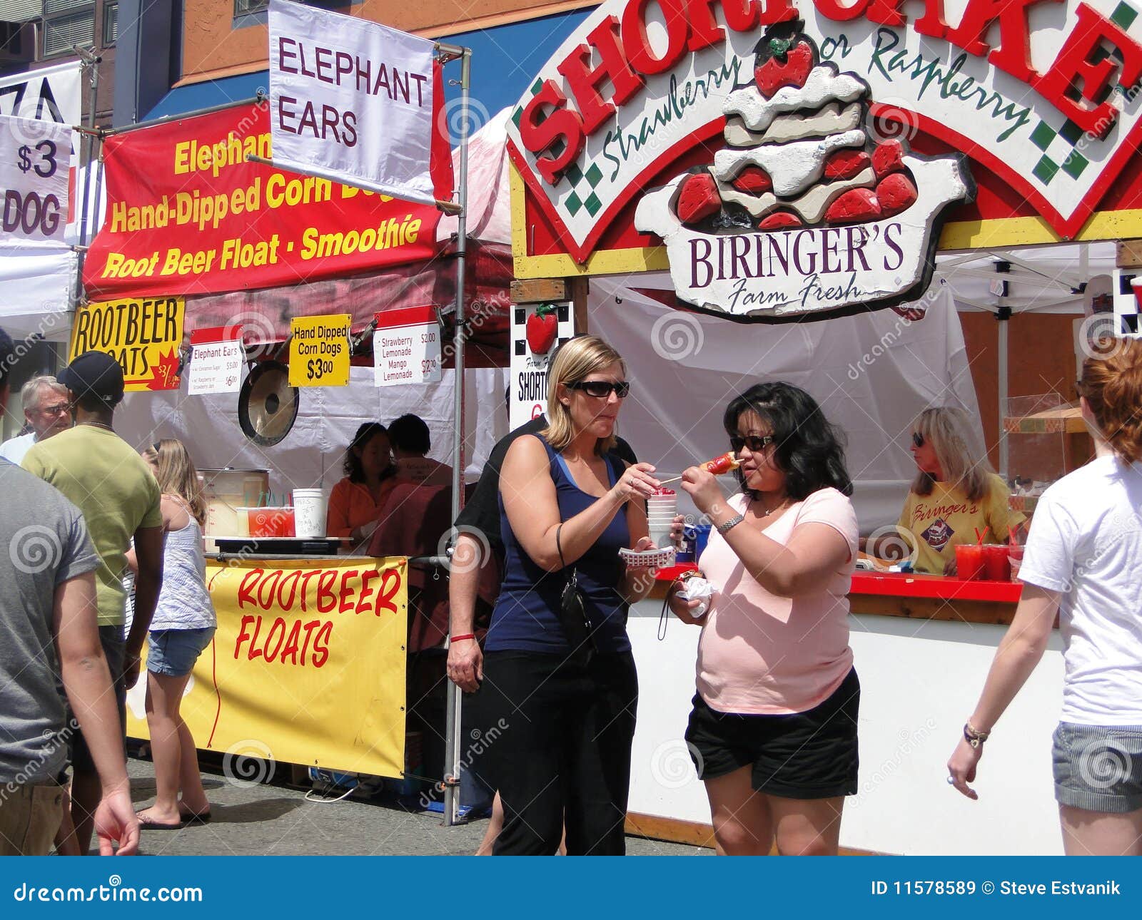 Crowds Sample the Food at the Street Fair Editorial Stock Image - Image ...