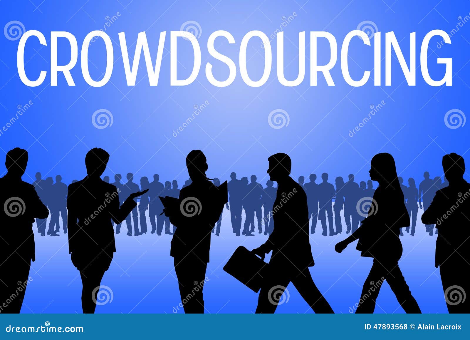 Crowdsourcing stock illustratie. Illustration of campagne - 47893568