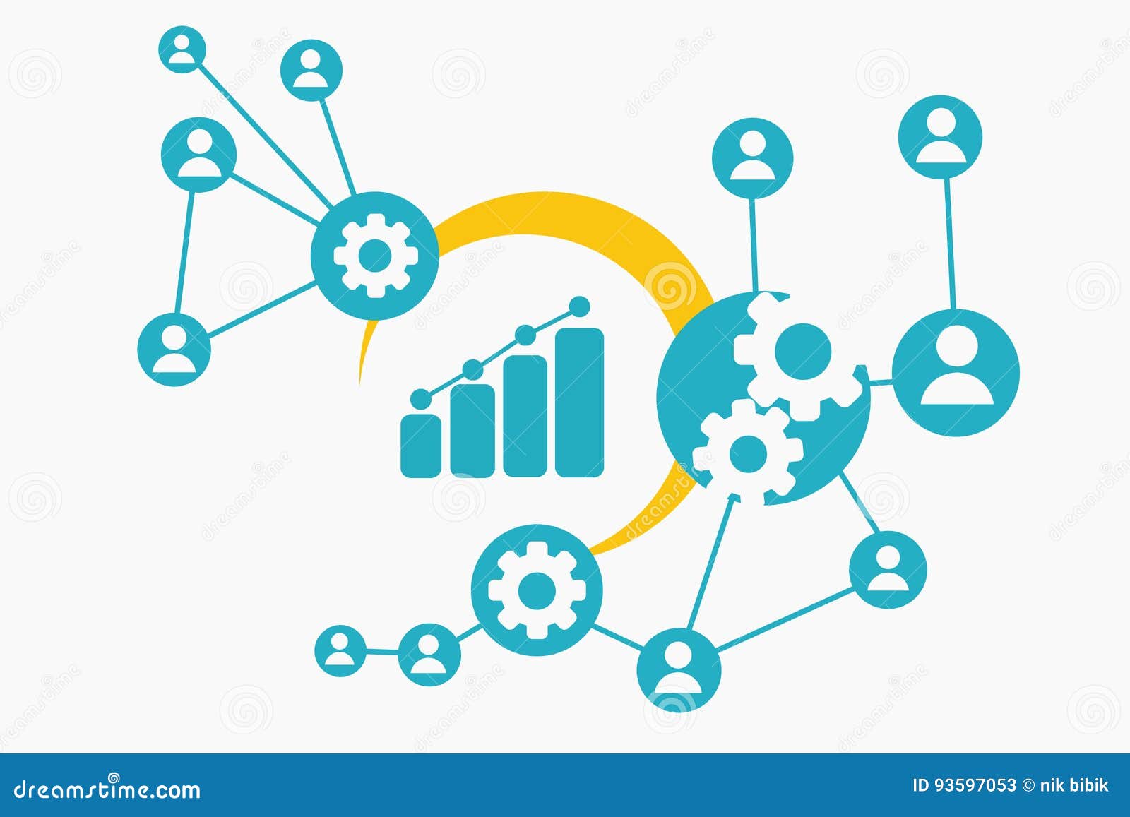 Crowdsourcing concept. stock illustration. Illustration of copy - 93597053