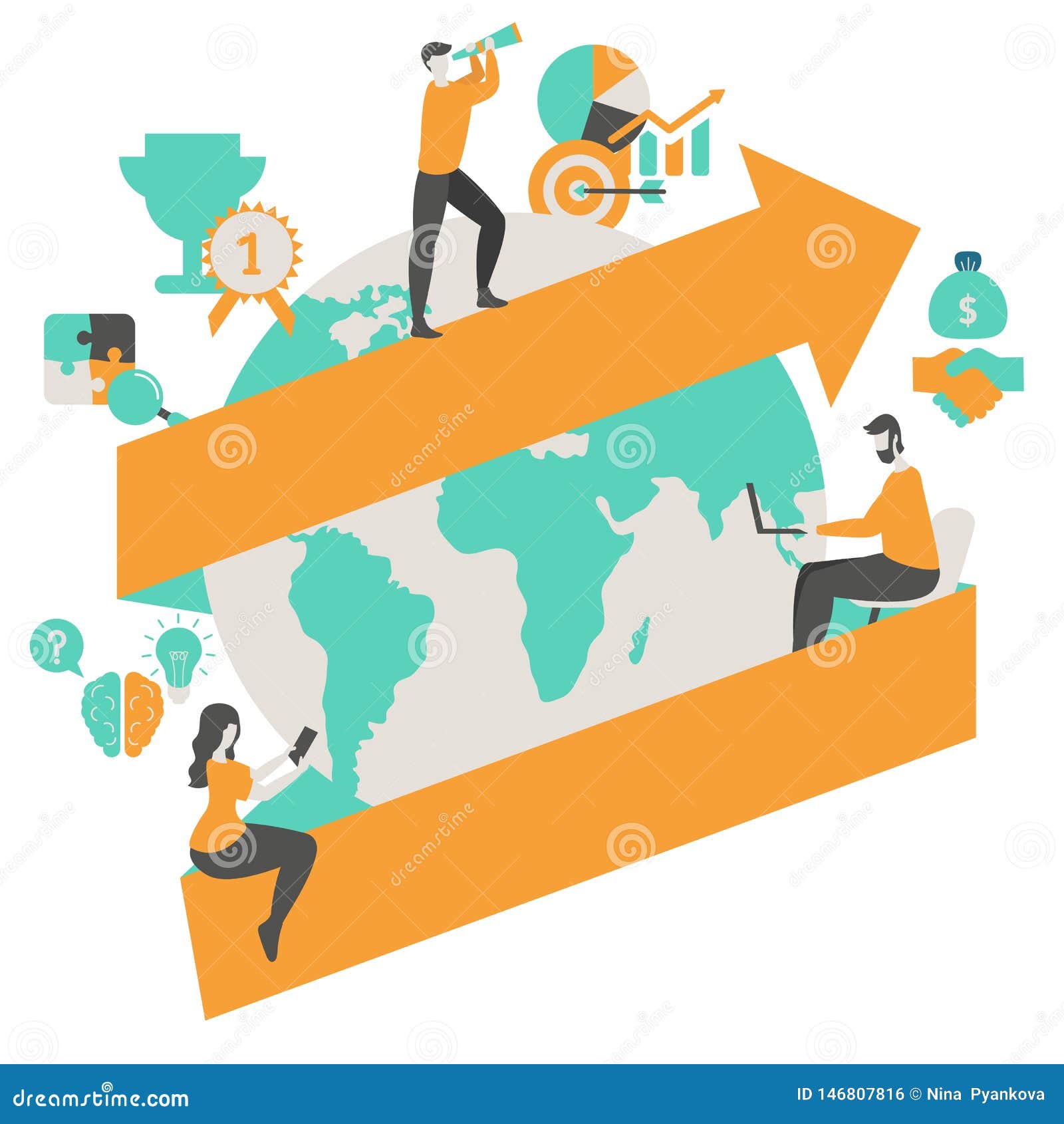 Crowdsourcing Design Concept Stock Vector - Illustration of design ...