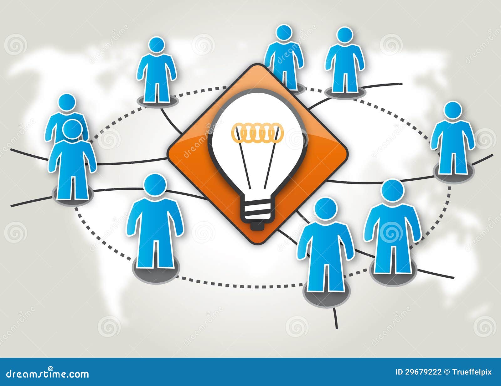 Crowdsourcing Think Tank stock illustration. Illustration of ...