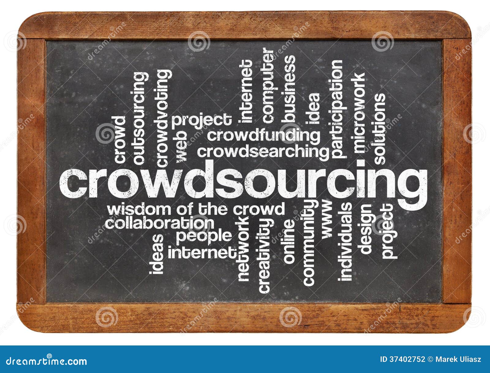 Crowdsourcing word cloud stock photo. Image of network - 37402752