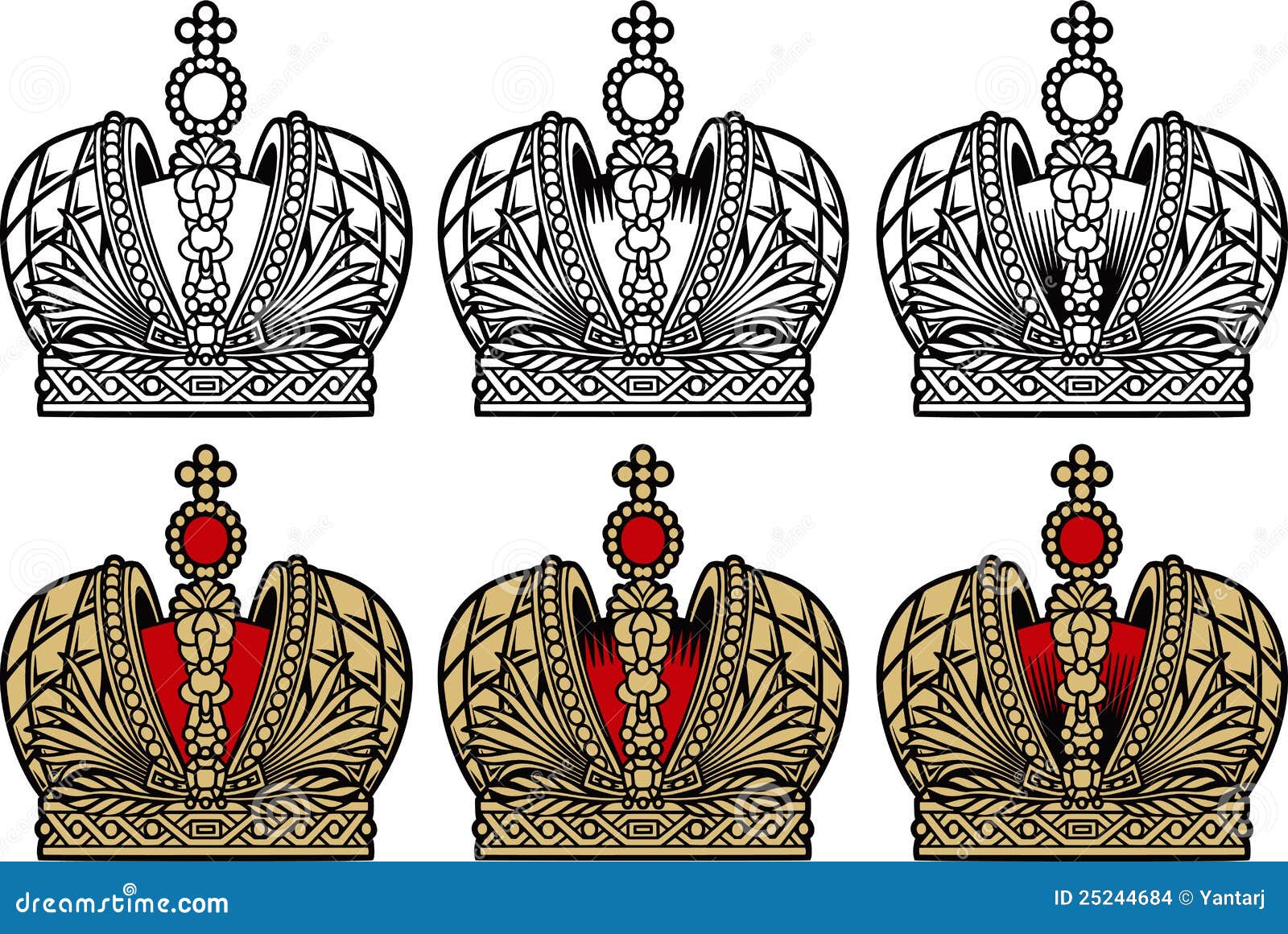 Imperator Crown Black Icon Concept. Imperator Crown Flat Vector Symbol ...