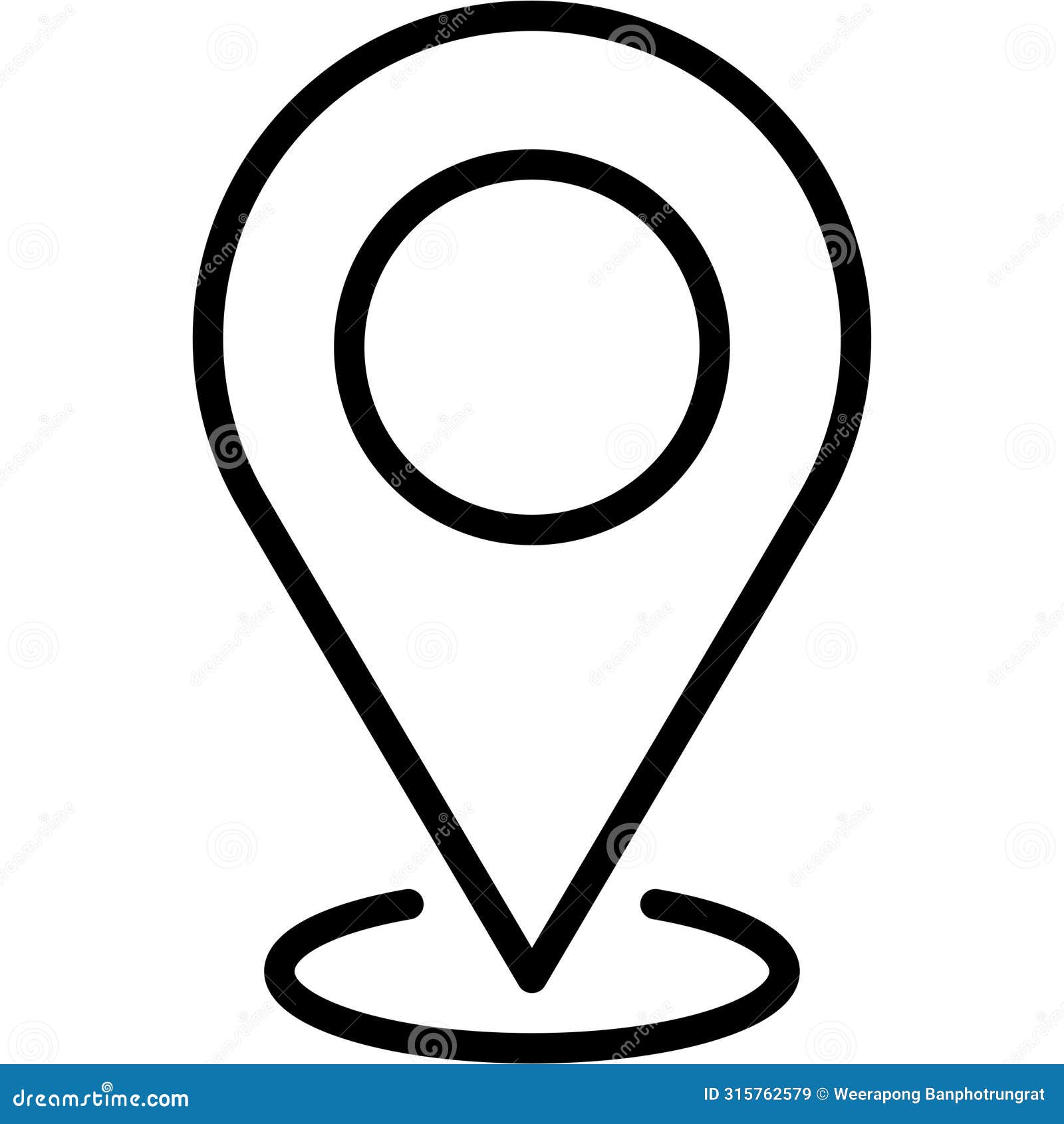 Location Icon Leading To the Destination, Pointer on the Map for ...