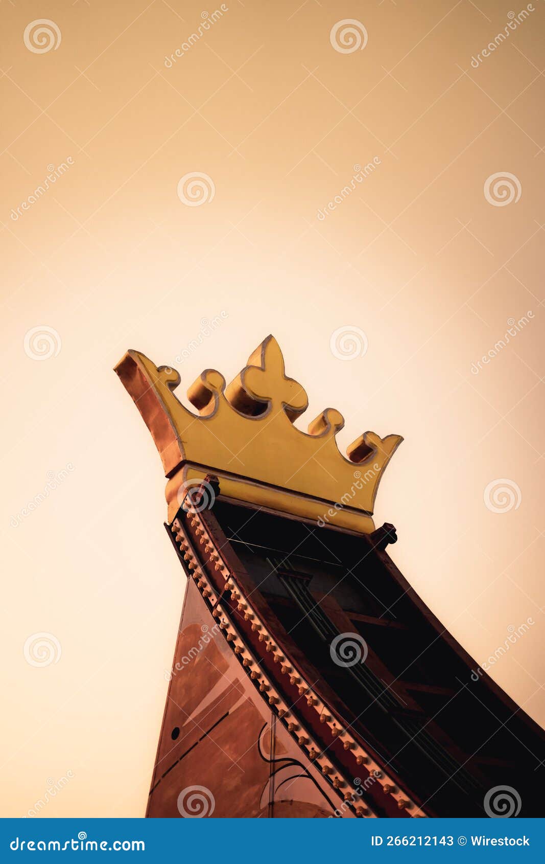 Crown on an Attraction during the Sunset Stock Image - Image of ...