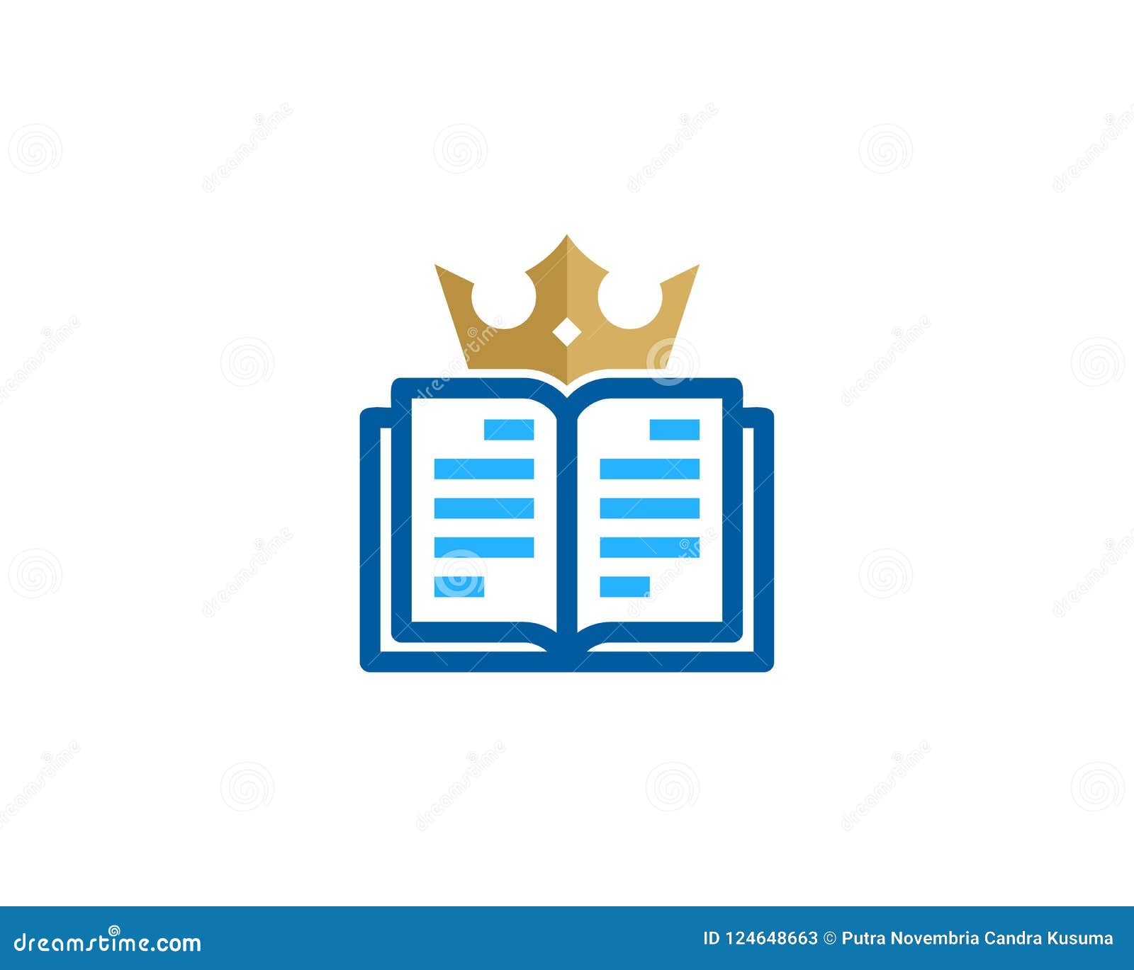 Crown Book Logo Icon Design Stock Illustration - Illustration of docs ...