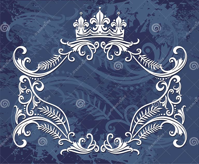 Crown border design stock vector. Illustration of design - 3470988