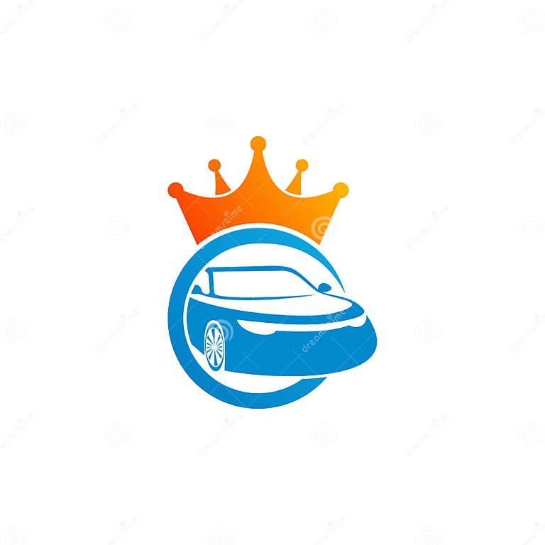 Crown Car Logo Vector Template, Creative Car Logo Design Concepts Stock ...