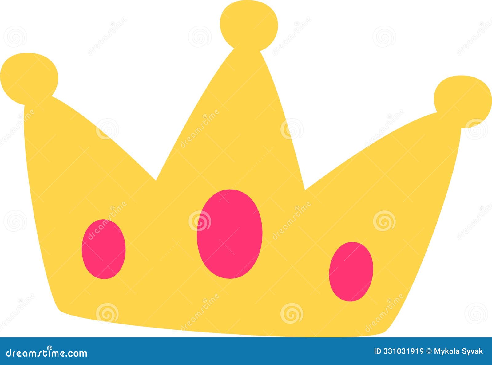 Crown Cartoon Hand Drawn stock illustration. Illustration of shape ...