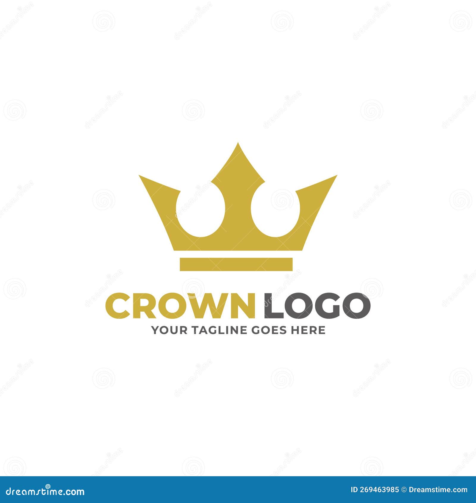 Crown logo design stock vector. Illustration of luxury - 269463985