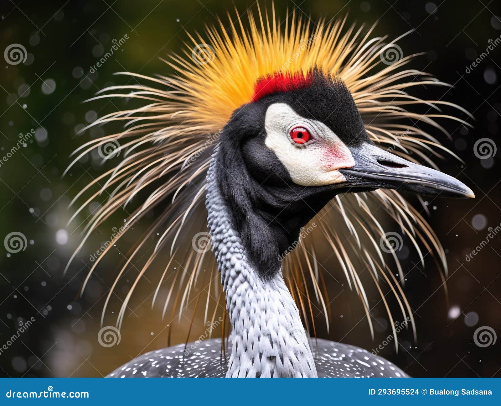 Crown crane stock illustration. Illustration of beijing - 293695524