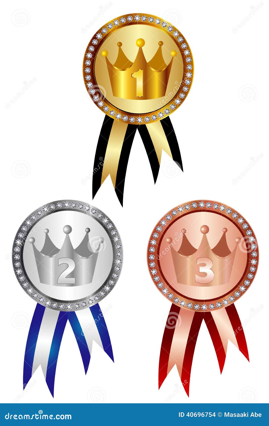 Crown crown medal stock vector. Illustration of medals - 40696754