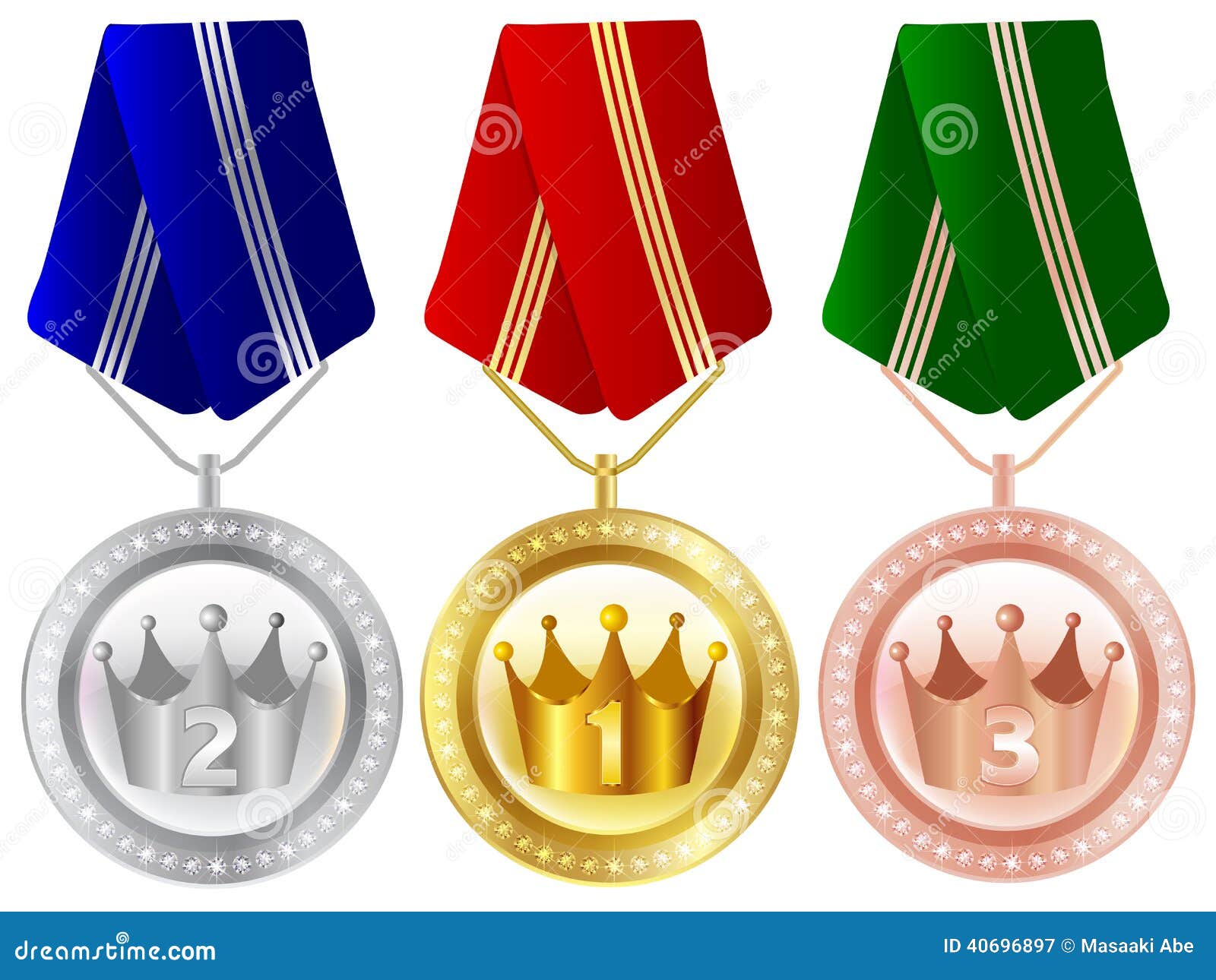 Crown crown medal stock vector. Illustration of decoration - 40696897