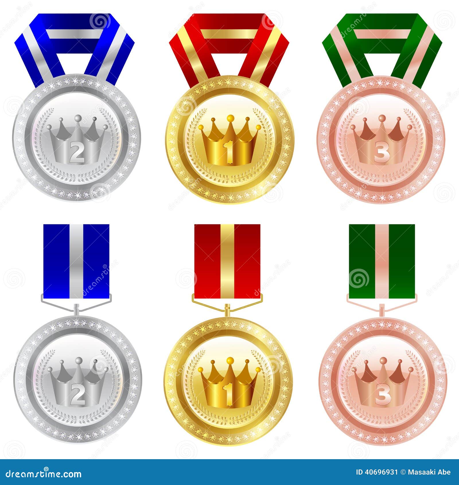 Crown crown medal stock vector. Illustration of accessories - 40696931