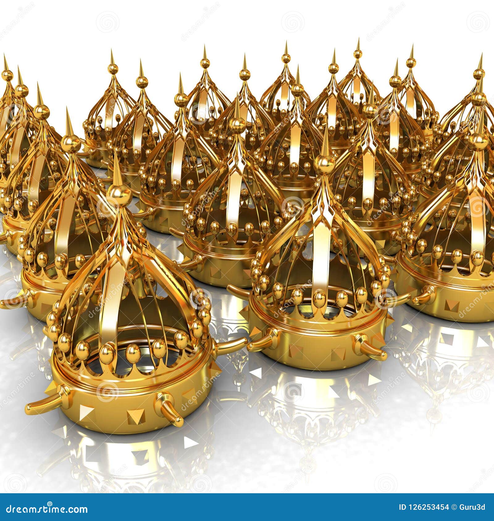Crown. 3d render stock illustration. Illustration of imperial - 126253454