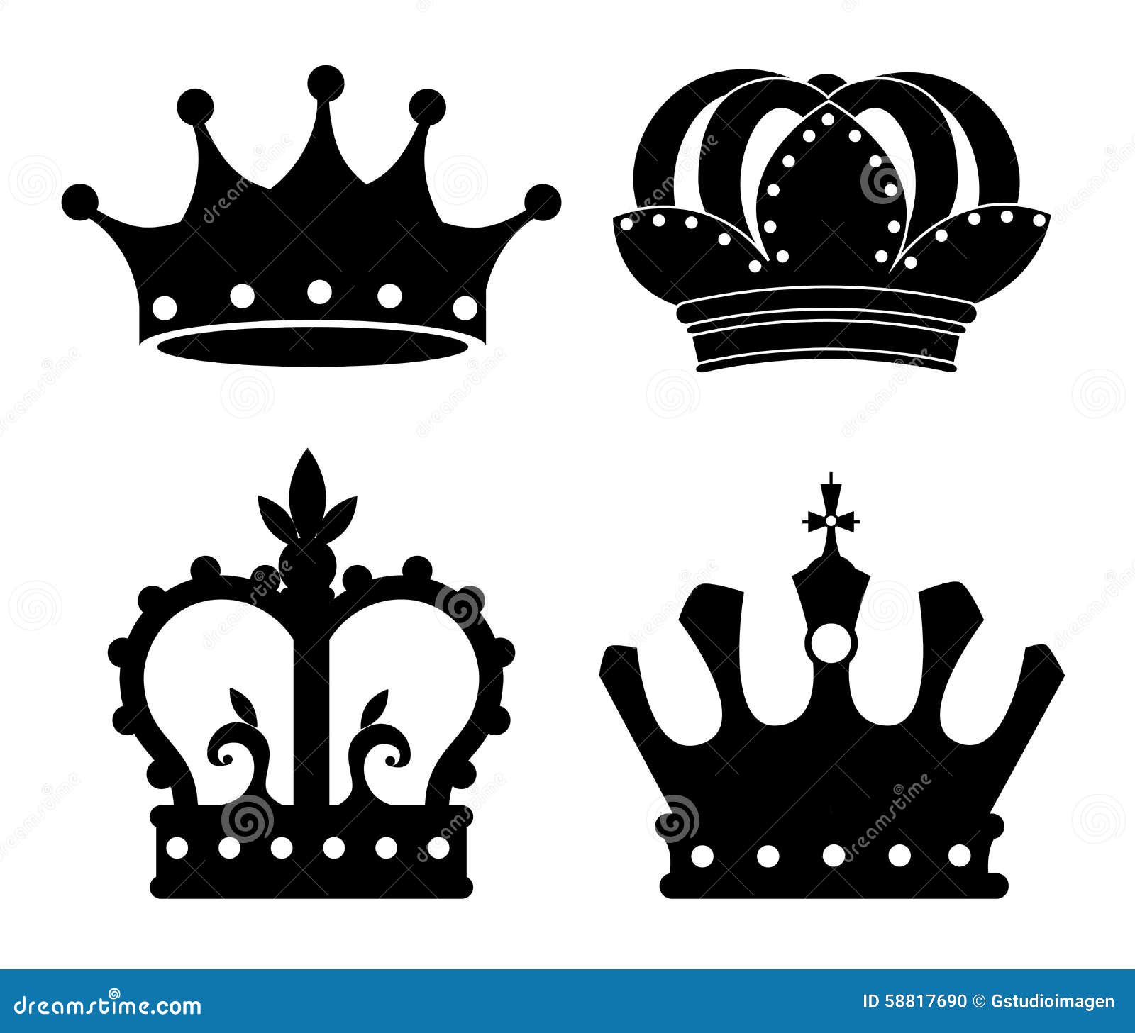 Crown digital design. stock vector. Illustration of ornate - 58817690