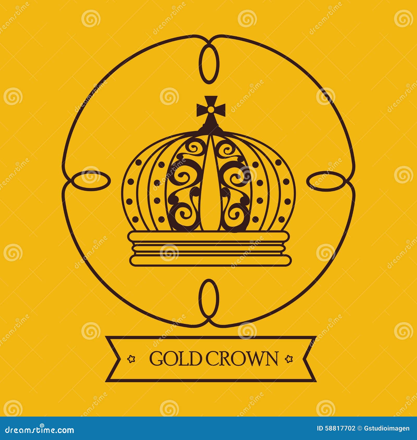Crown digital design. stock vector. Illustration of princess - 58817702