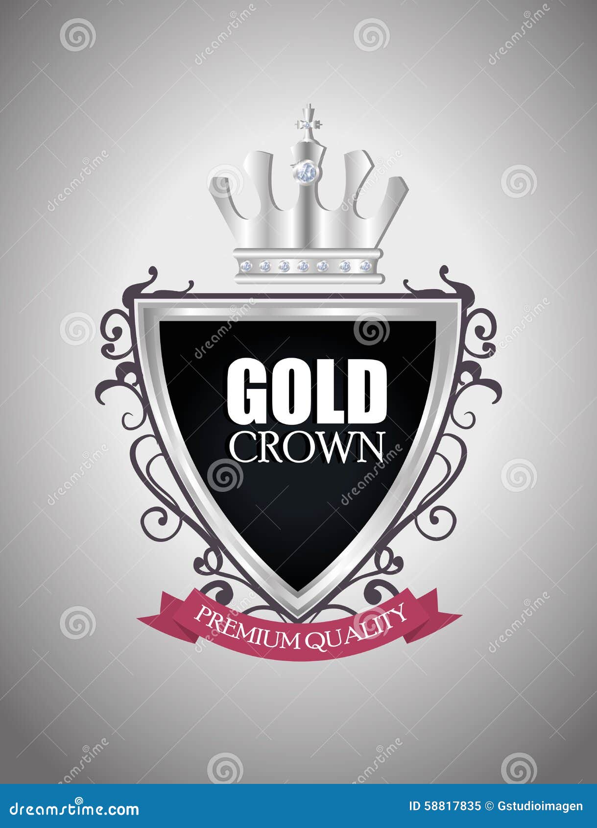 Crown digital design. stock vector. Illustration of design - 58817835
