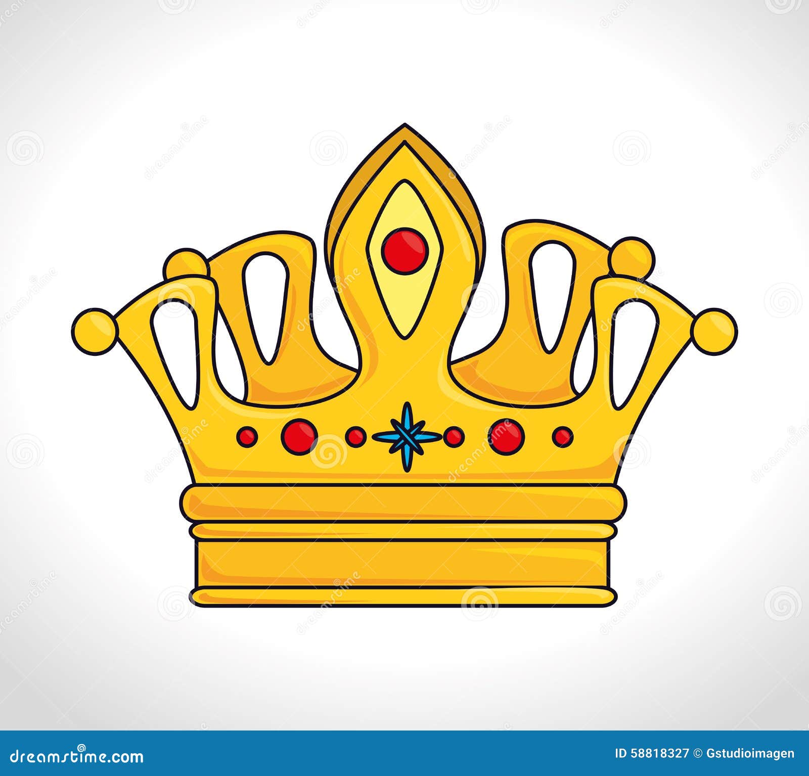 Crown digital design. stock vector. Illustration of majestic - 58818327