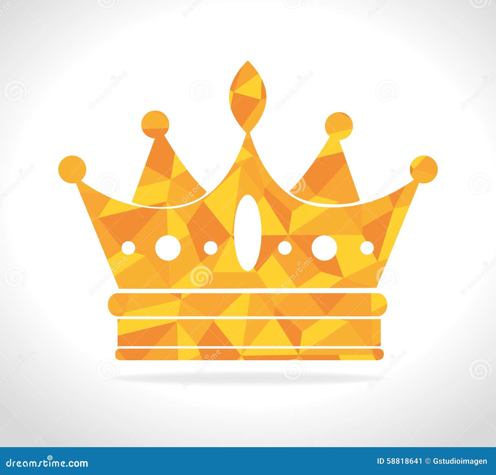 Crown digital design. stock vector. Illustration of prince - 58818641