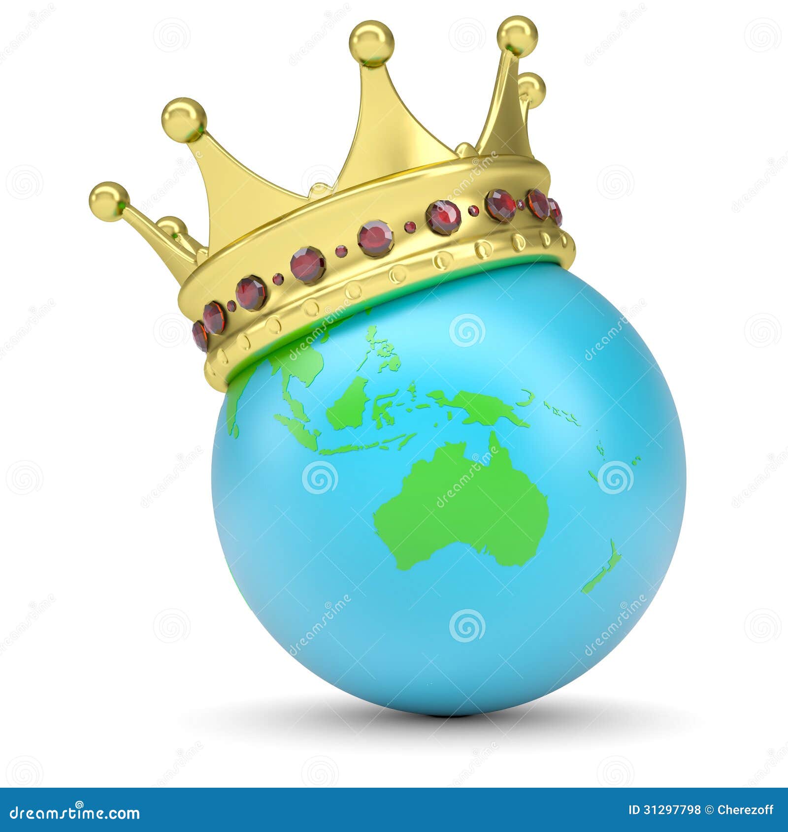 The crown on Earth stock illustration. Illustration of civilization ...