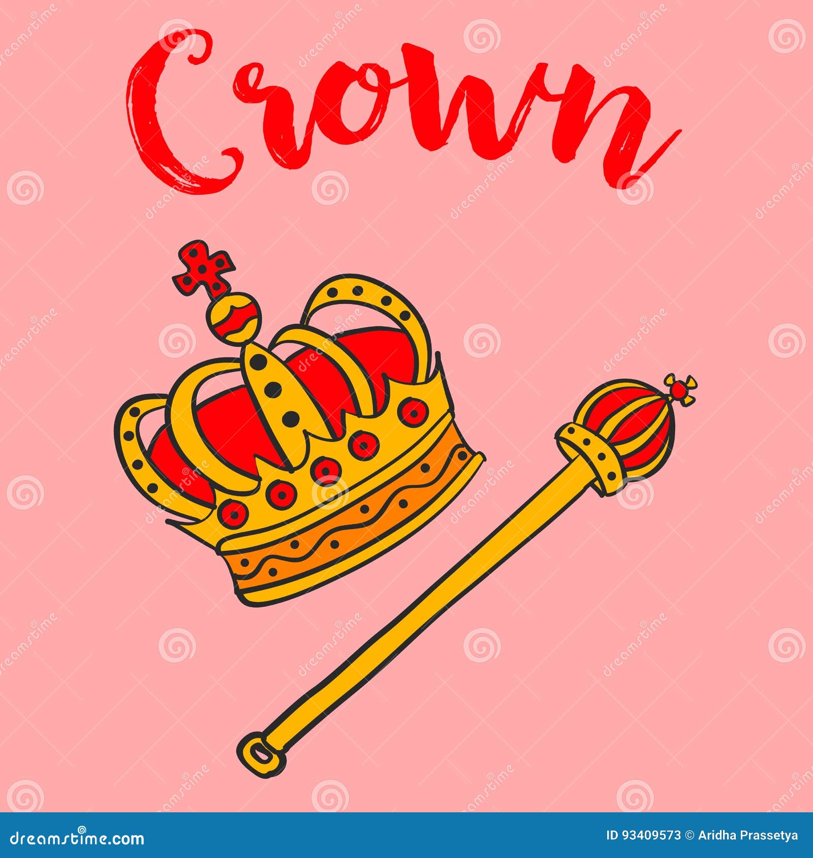 Crown Elegant Style Vector Art Stock Vector - Illustration of ...