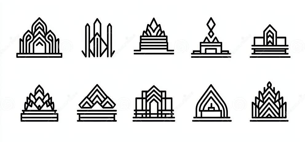 Crown Elements Drawn by Hand. Decorative Doodle Design Stock Photo ...